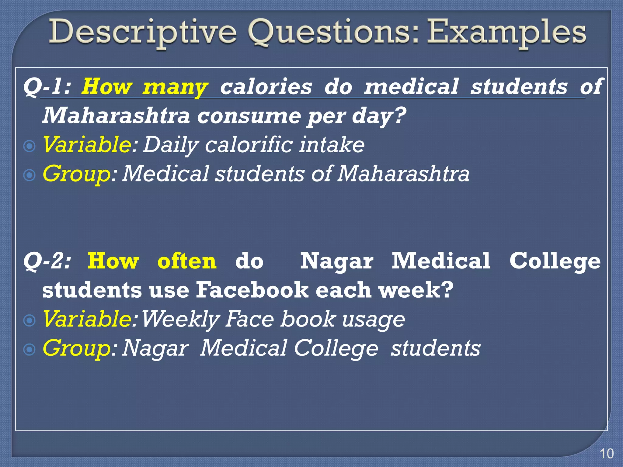 Framing research question | PDF