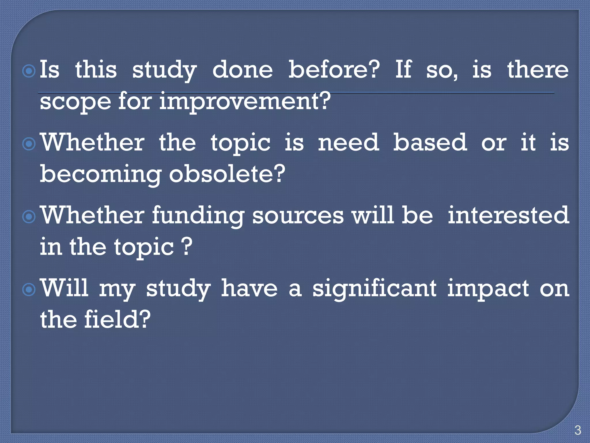 Framing research question | PDF