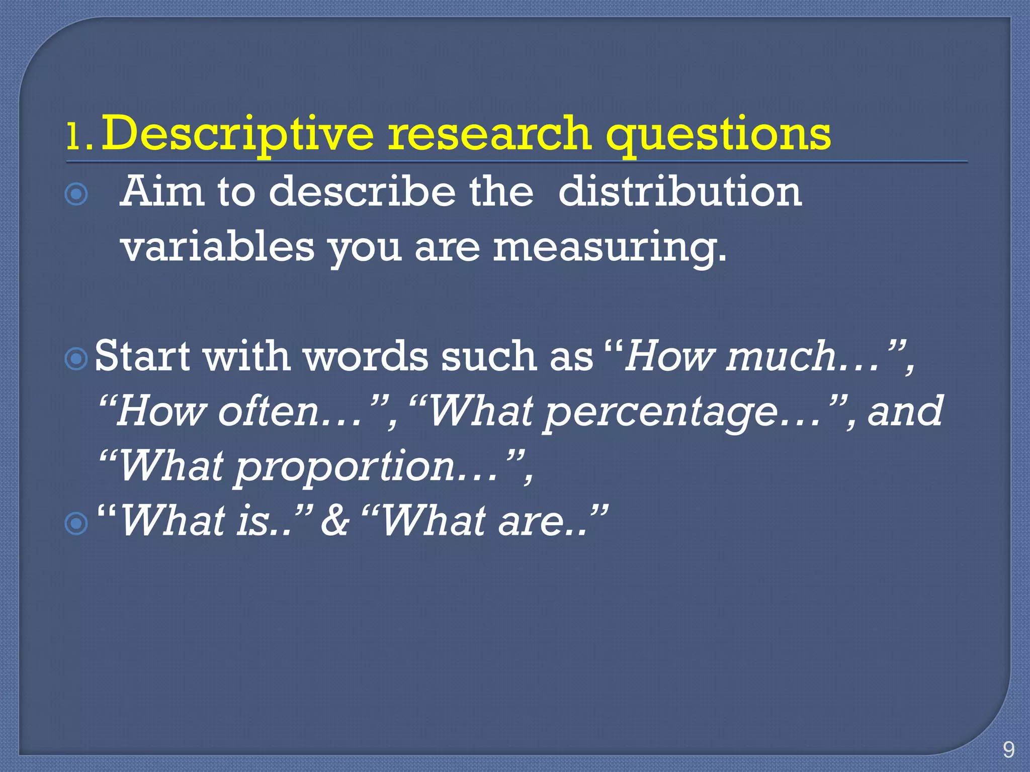 Framing research question | PDF