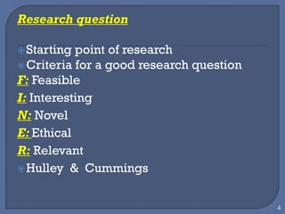 Framing research question | PDF
