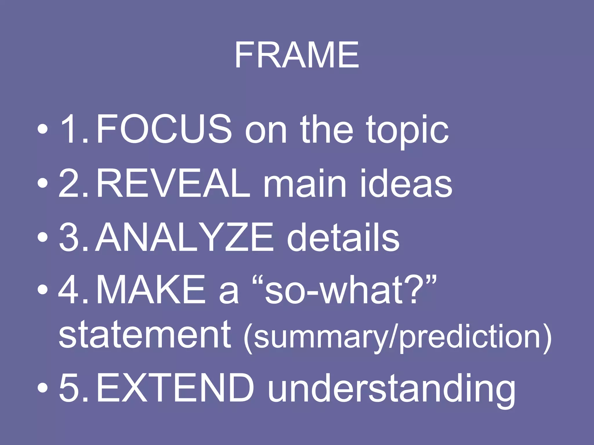 Framing Routine Cap6 B Fms | PPT | Free Download