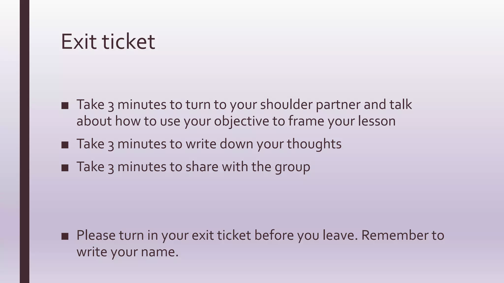 Framing the lesson | PPTX