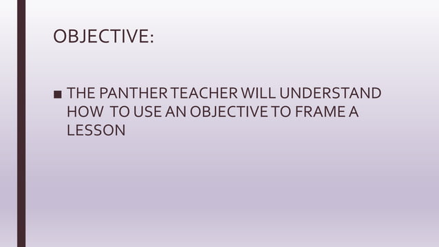 Framing the lesson | PPTX