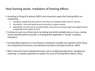Framing theory review | PPTX