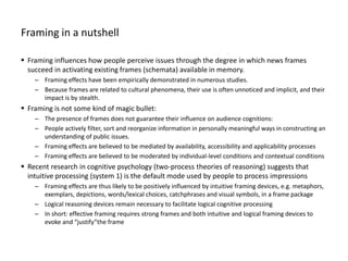 Framing theory review | PPTX
