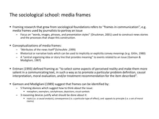 Framing Theory Sociology