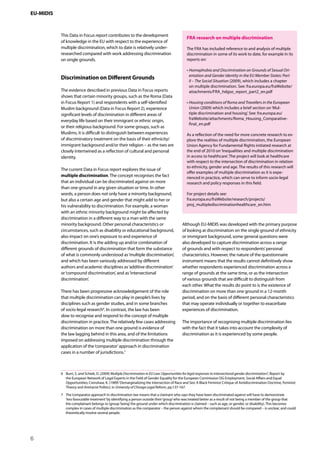 FRA Multiple Discrimination | PDF