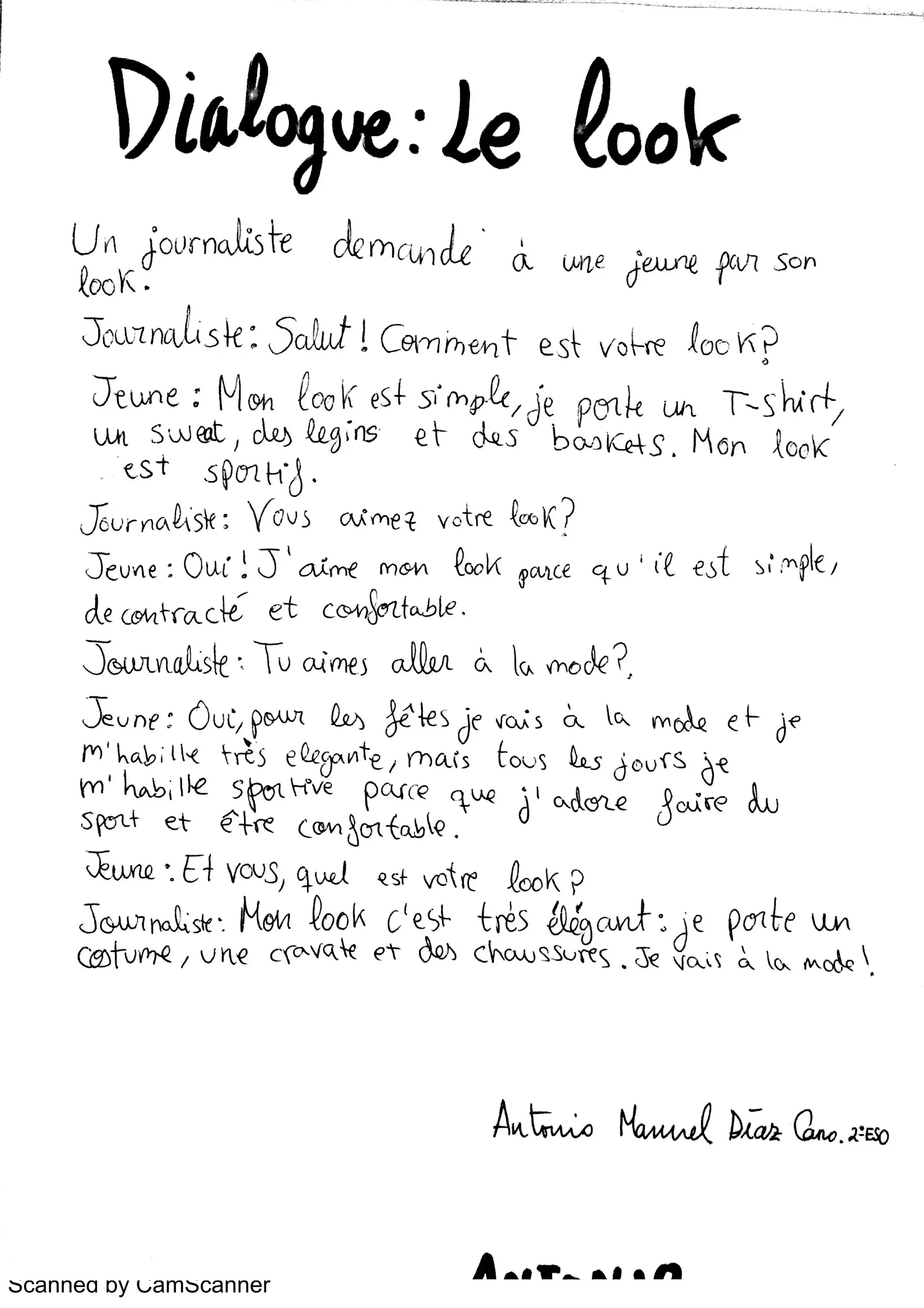 Français.dialogue 2 eso | PDF