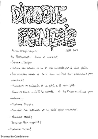 Français.dialogue 2 eso | PDF