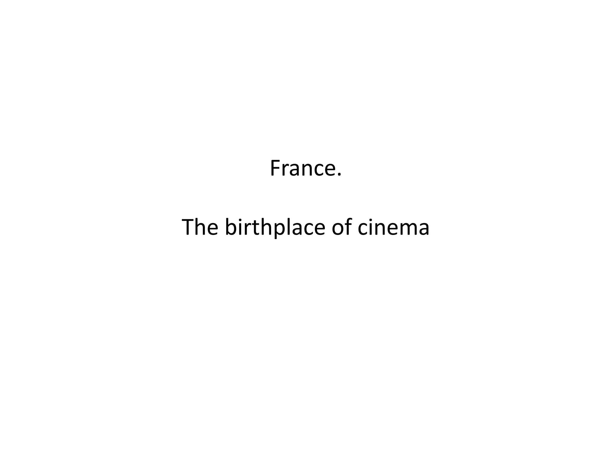 French cinema presentation | PPTX