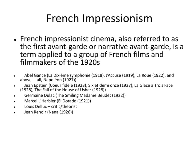 French cinema presentation | PPTX
