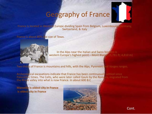 Geography & Population of France | PPTX | Europe Travel | Travel Locations