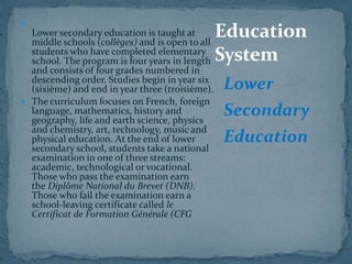 EDUCATION IN FRANCE | PPTX