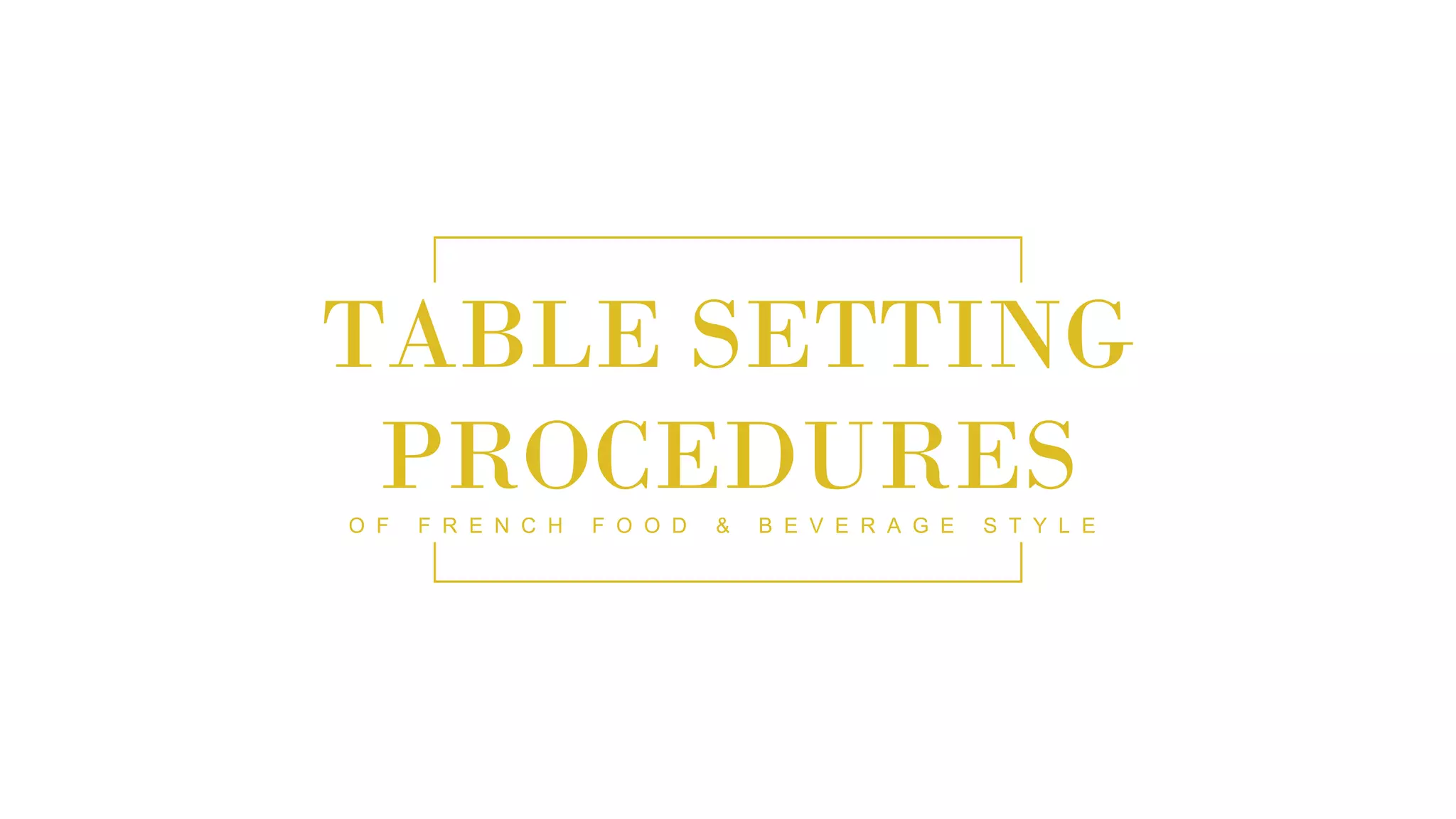 French Service | PPTX