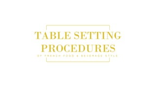 French Service | PPTX