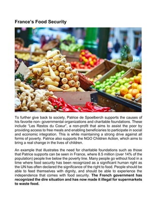 France's Food Security | PDF