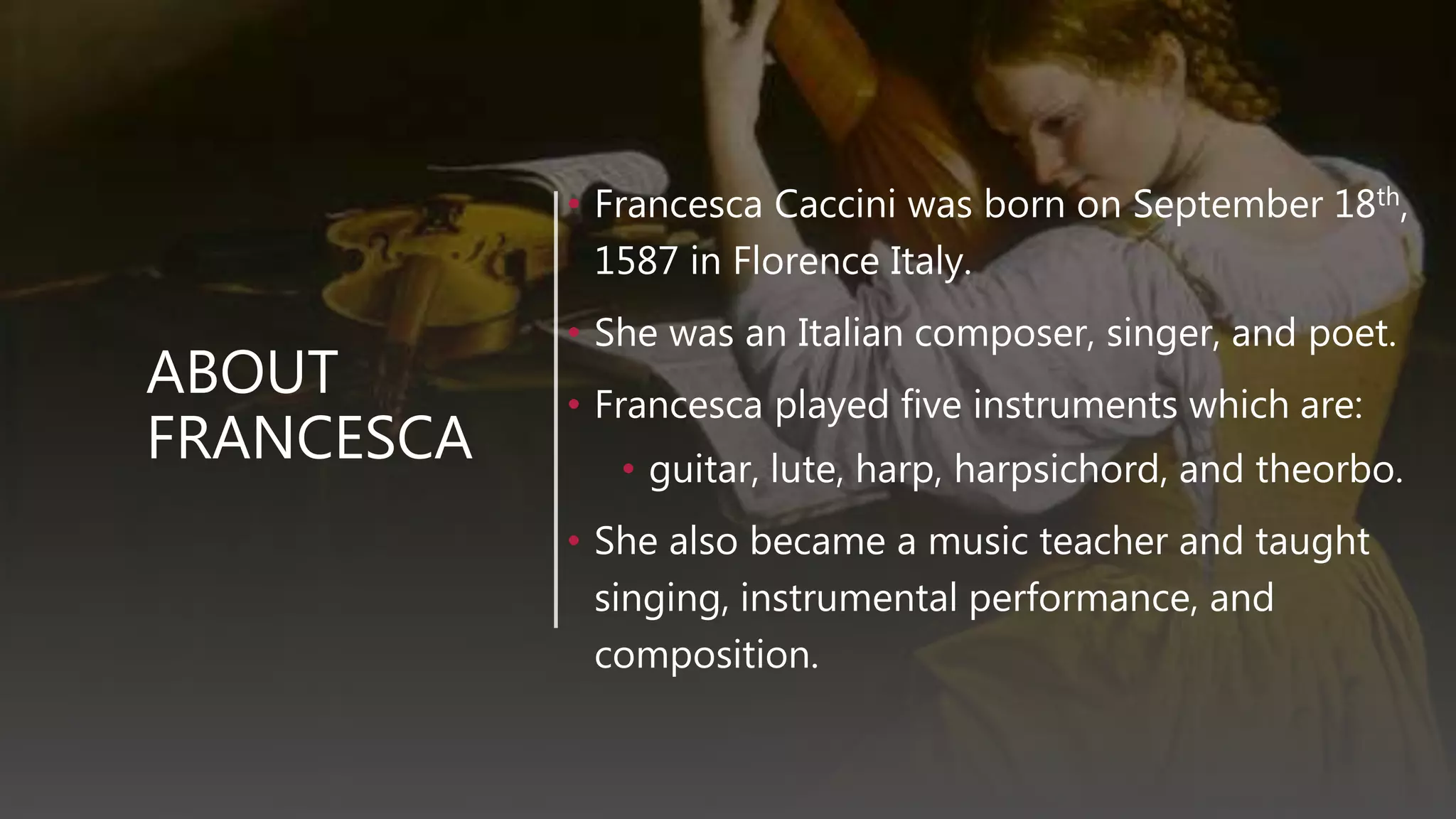 Francesca Caccini Presentation | PPTX