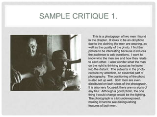 How To Critique A Photograph | PPTX