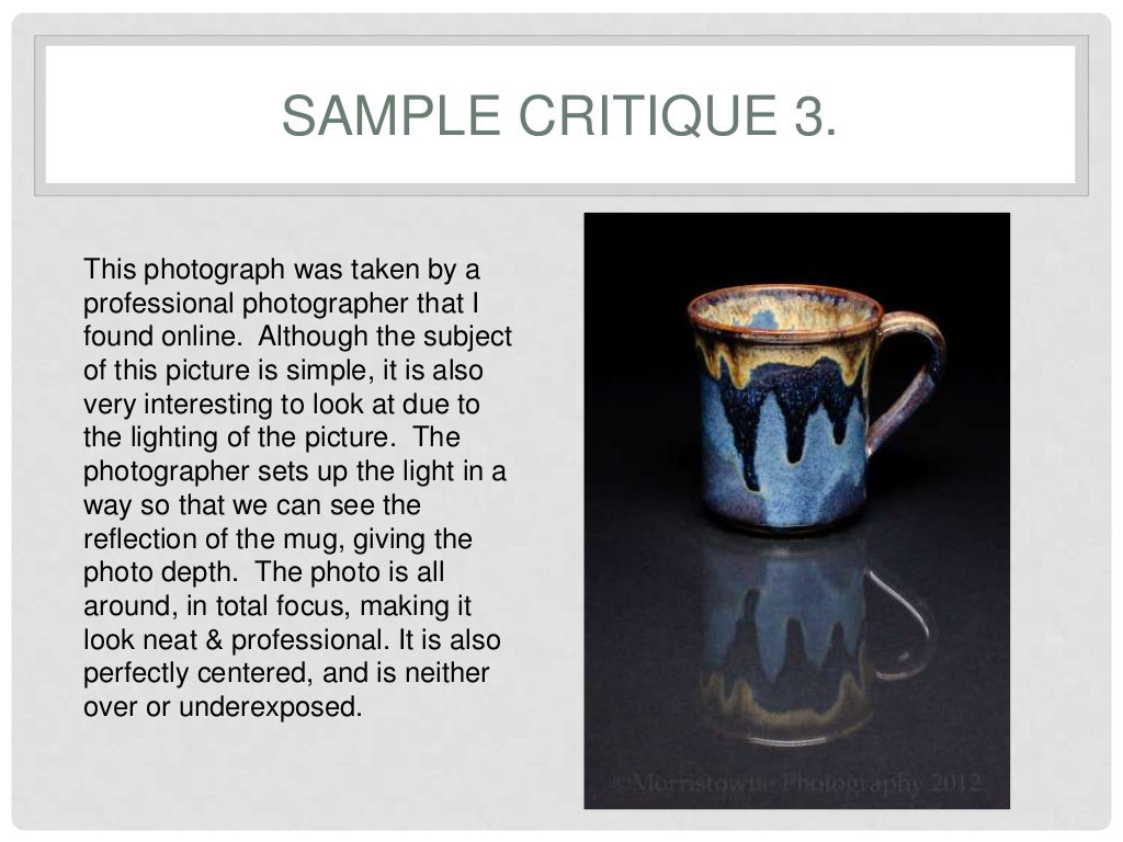 How To Critique A Photograph