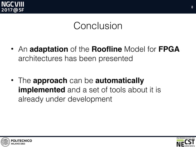 Roofline Model for FPGA: A tool for Performance Analysis and Application Optimization | PPT