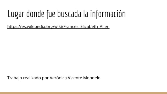 Frances Elizabeth Allen | PPT
