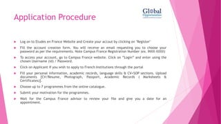 France Student Visa - Requirements, Fees, Application Process | PPTX