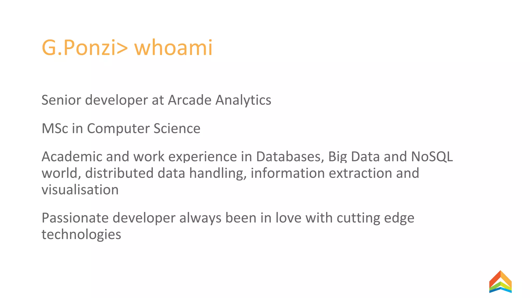 Graph Analysis over Relational Database. Roberto Franchini - Arcade Analytics | PDF