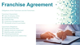 Franchise and joint venture and their meaning of it | PPTX