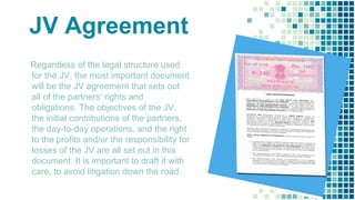 Franchise and joint venture and their meaning of it | PPTX