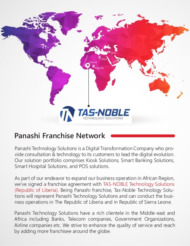 TAS-NOBLE Technology Solutions is our franchisee in Africa | PDF