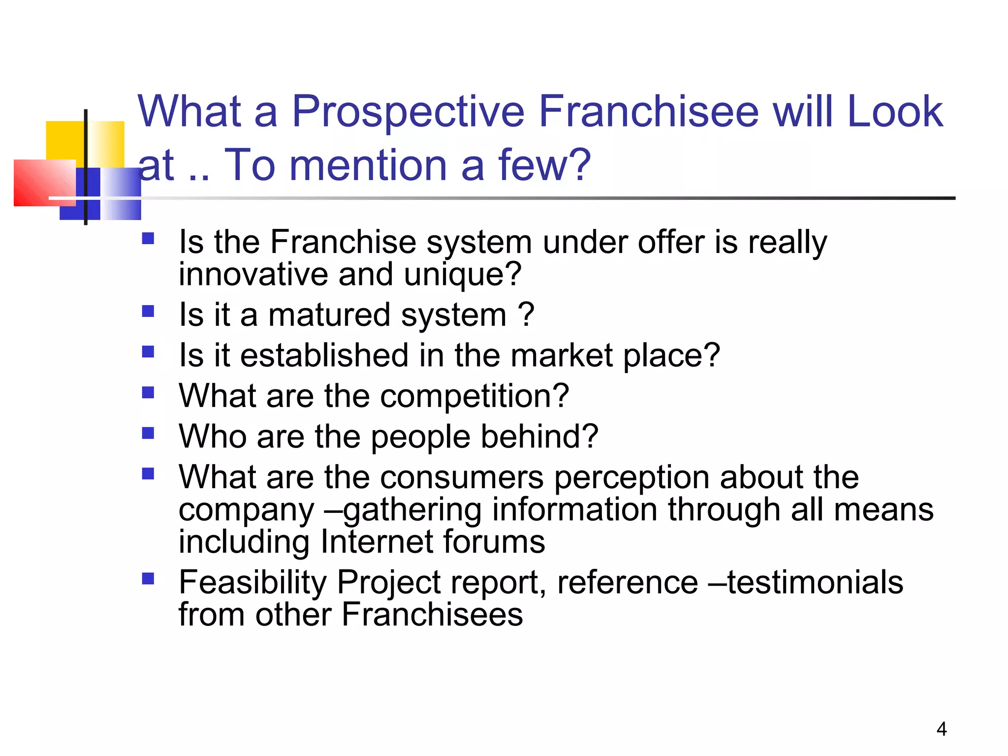 Franchise development | PPT