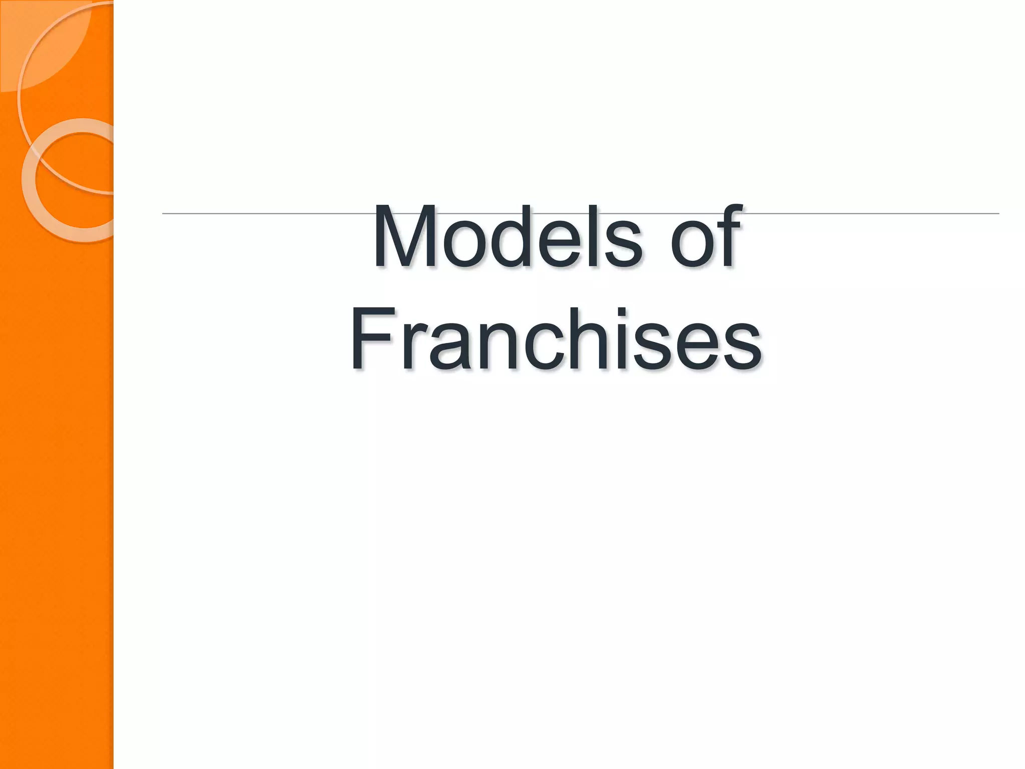 Franchise Models | PPT