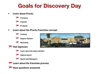 Pronto Franchise Presentation | PPT