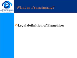 Franchising | PPT