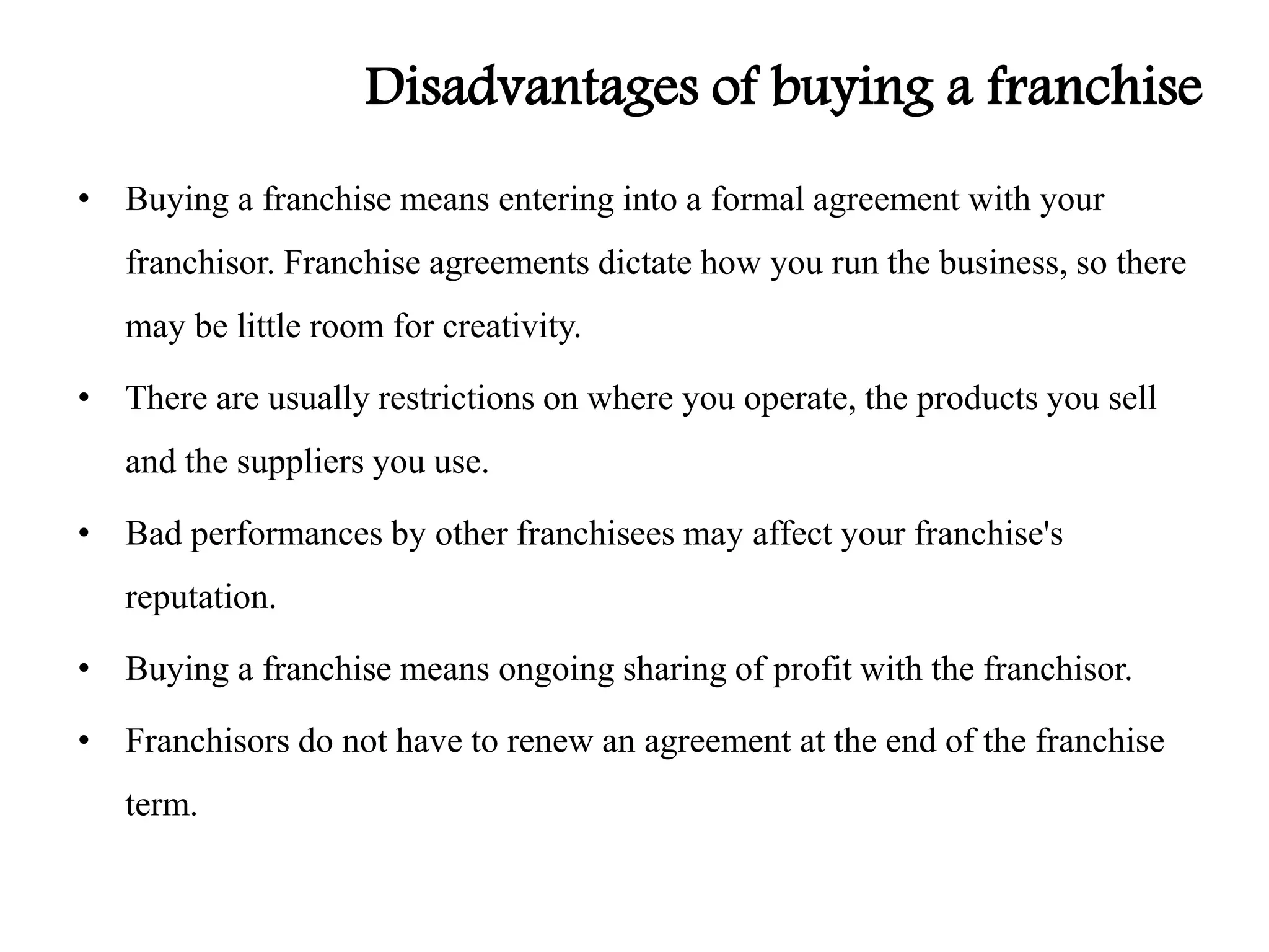 Franchising | PPTX