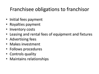 Franchising | PPTX
