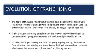 Franchising | PPTX | Business | Business and Finance
