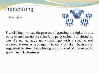 Franchise concept, How to sale a franchise | PPT
