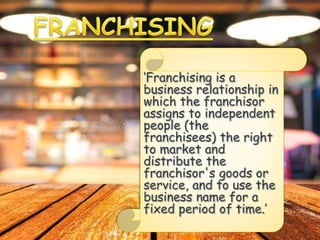 Franchising | PPT