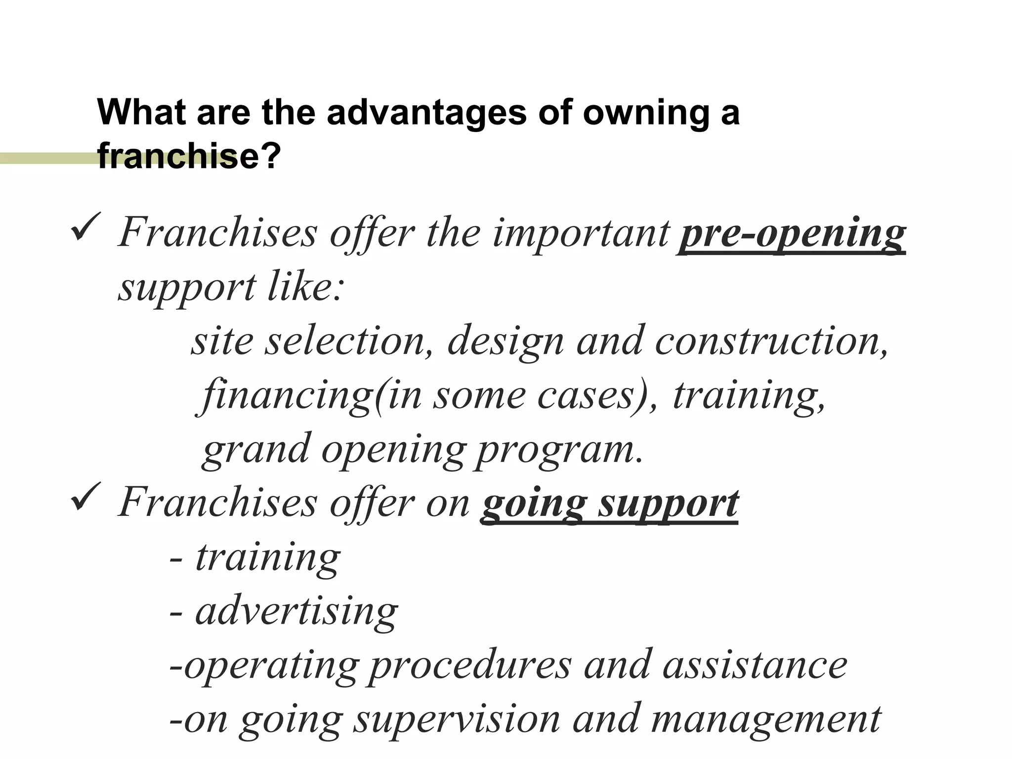 Franchising | PPT