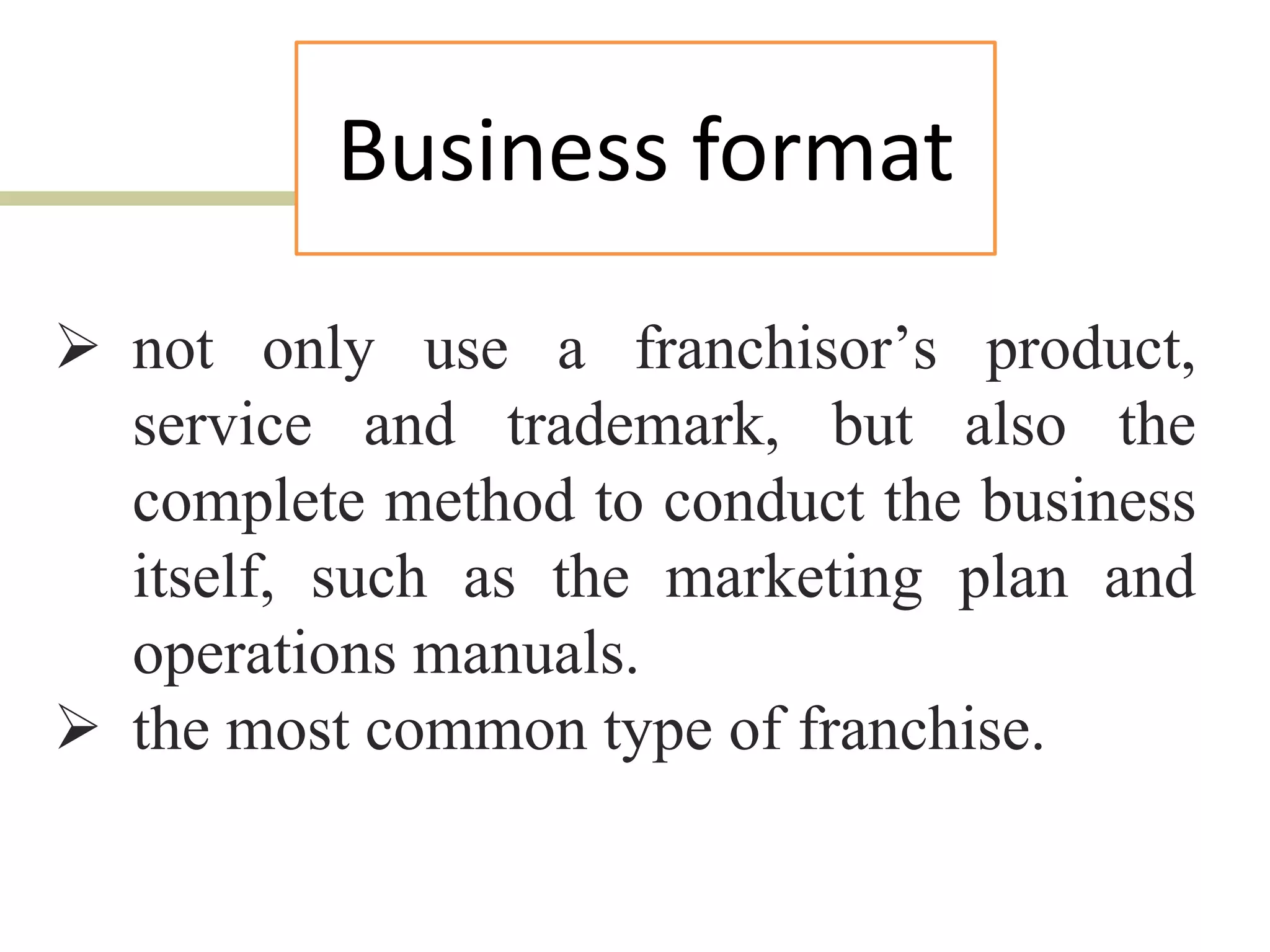 Franchising | PPT