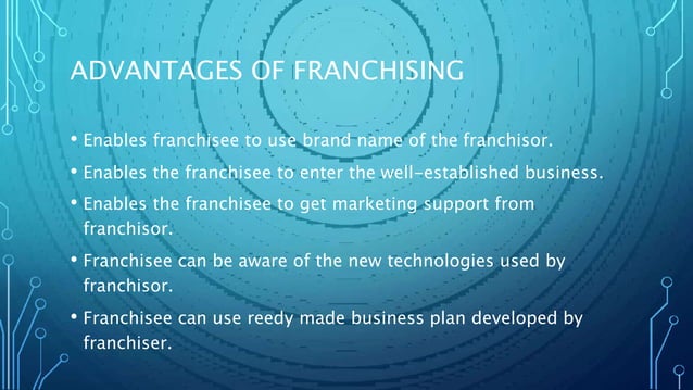 Franchising | PPTX | Business | Business and Finance