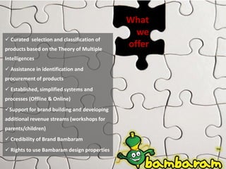 Franchising - Bambaram toy library | PDF
