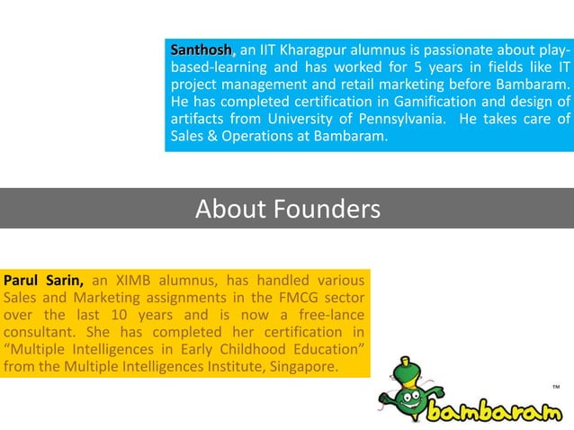 Franchising - Bambaram toy library | PPT