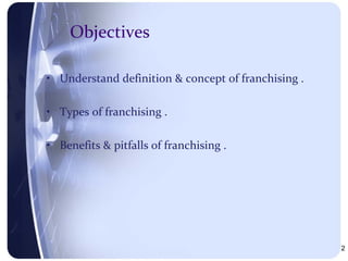 Franchising - Introduction | PDF