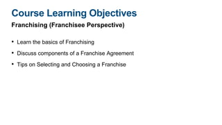 Franchising 1 | PPT