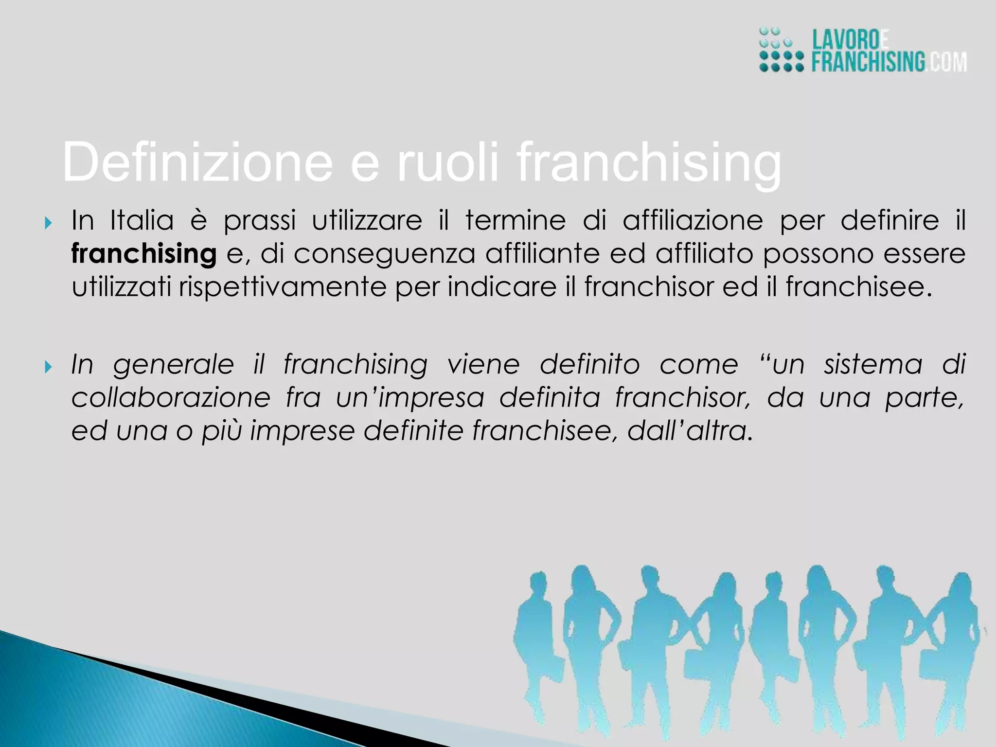 Guida al mondo del Franchising: tutte le informazioni per aprire un franchising | PPTX
