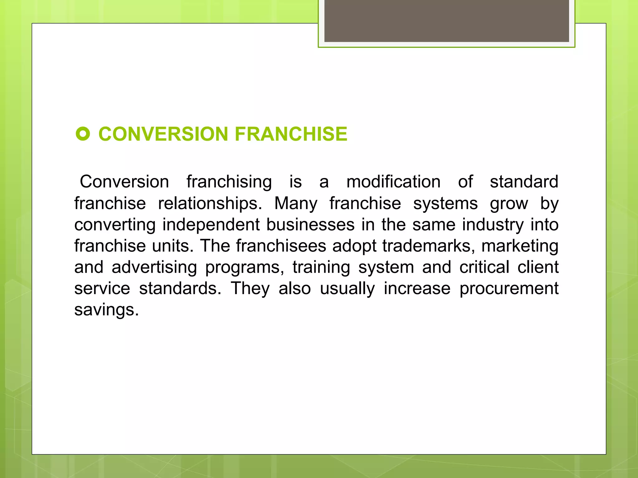 Franchising | PPTX