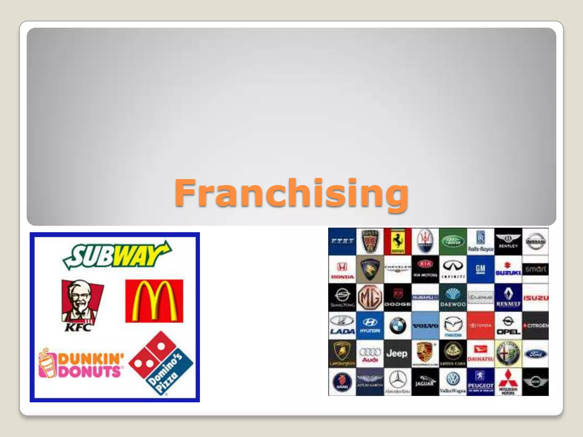 LICENSING & FRANCHISING | PPTX