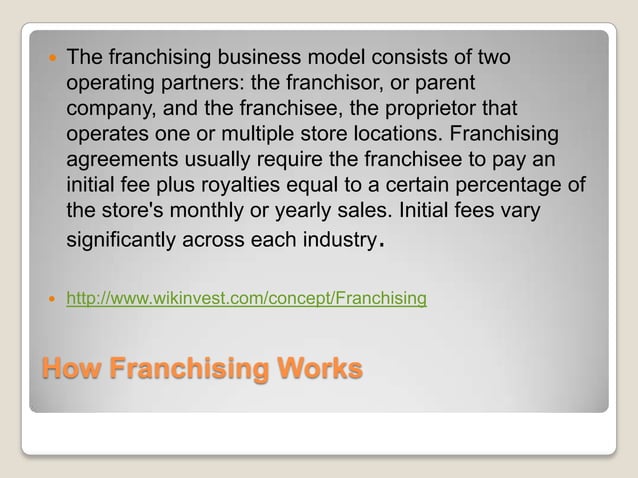 LICENSING & FRANCHISING | PPTX